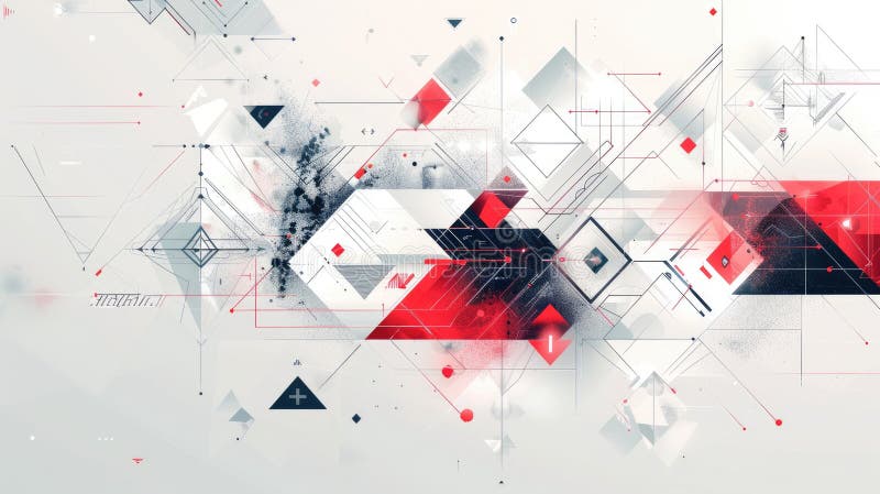 Abstract Vibrant Geometric Shapes Express Seamless Pattern Style ...