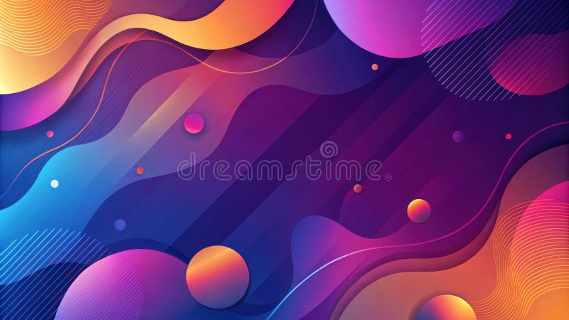 Abstract Vibrant Gradient Background with Dynamic Fluid Shapes and ...