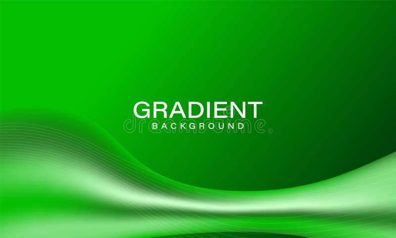 Abstract Vibrant Gradient Background in Green Tones Stock Vector ...