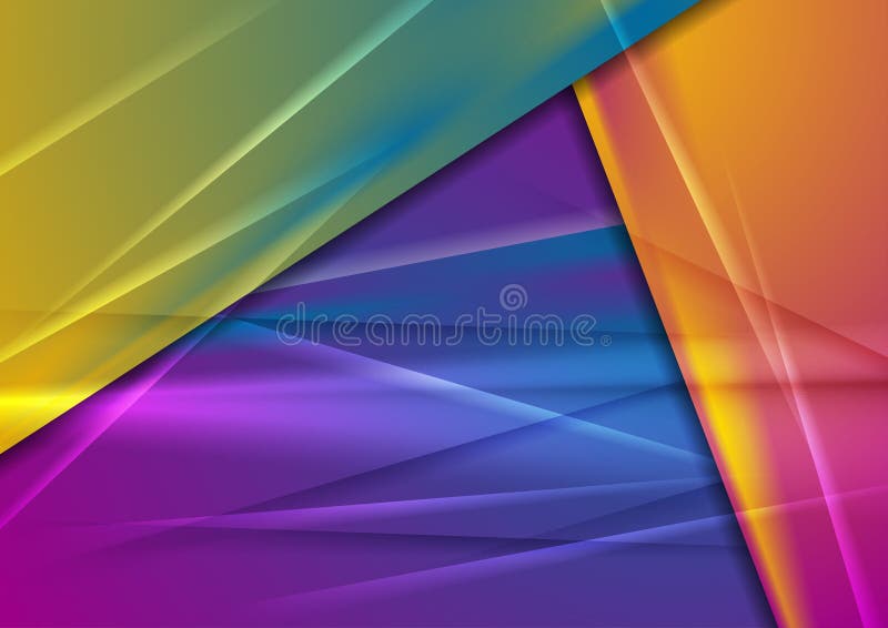 Abstract Vibrant Banner Sticker Stock Vector - Illustration of frame ...