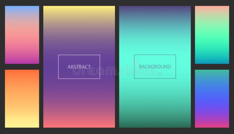 Abstract Vibrant Gradients for Ui Background Stock Vector ...