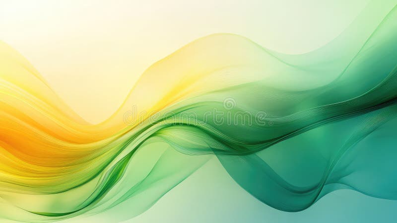 Abstract Vibrant Green-Yellow Gradient Stock Illustration ...