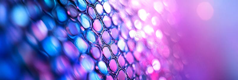 Abstract Vibrant Grid, Luminous Matrix Pattern with Bokeh Background ...
