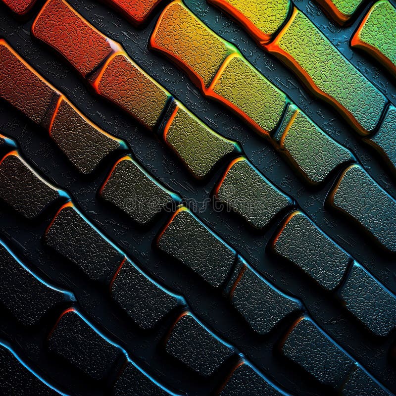 An Abstract, Vibrant Image with Gears, Tiles or Interlocking Elements ...