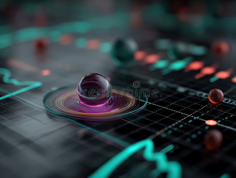 An Abstract, Vibrant Image Symbolizing Technology or Cyber Security ...