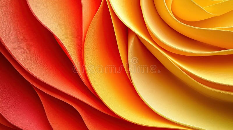 Abstract Vibrant Layered Floral Design Stock Illustration ...