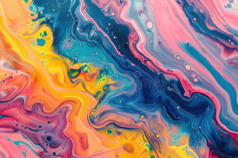 Multicolor Paint Splash in the Water Stock Image - Image of abstract ...