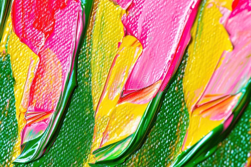 Abstract Impasto Painting stock photo. Image of yellow - 383944160