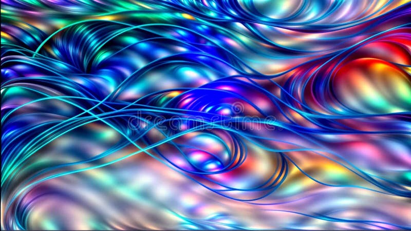 Abstract Vibrant Pattern with Mesmerizing Array of Colors and Shapes ...