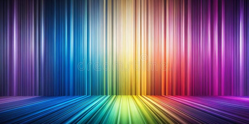 Abstract Vibrant Rainbow Lines Background Design for Digital ...