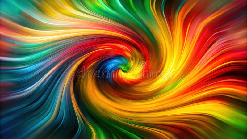 Abstract Vibrant Swirl of Color, a Dynamic and Energetic Design Element ...