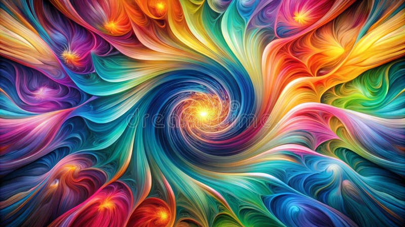 Vibrant Swirl of Colors in Abstract Paint Artwork for Creative ...