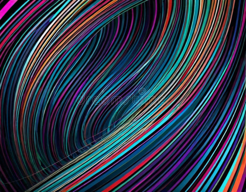 Abstract Vibrant Swirl Pattern Stock Photo - Image of modern, neon ...