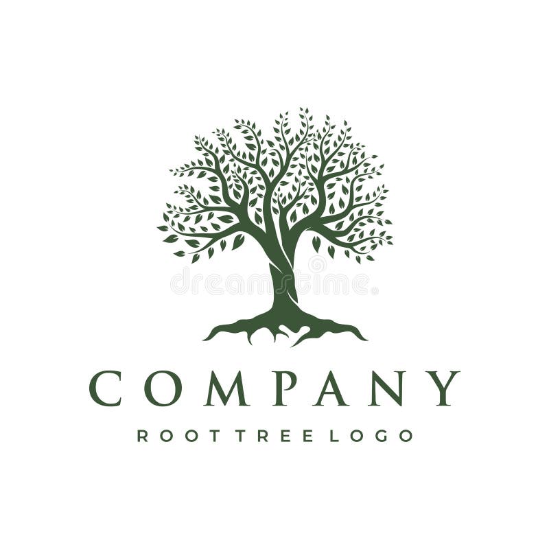Vibrant Tree Logo Design, Tree and Root Vector. Tree of Life Logo ...