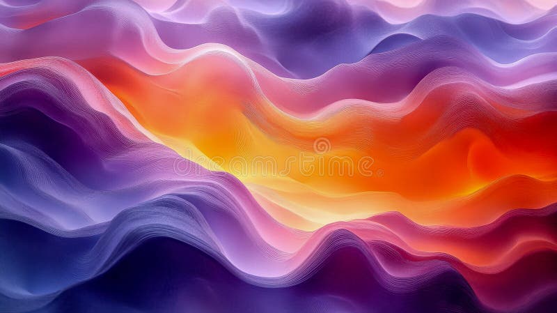 Abstract Vibrant Wave Patterns in Colorful Hues Blending Seamlessly in ...