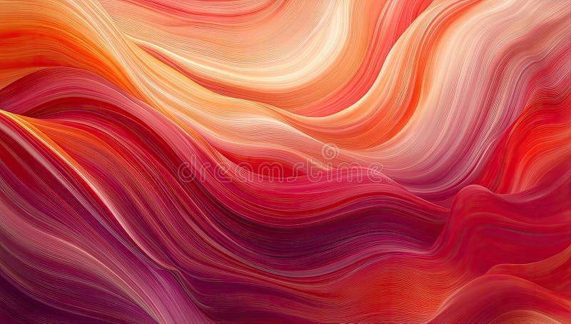 Crimson Wave Abstract stock illustration. Illustration of pattern ...