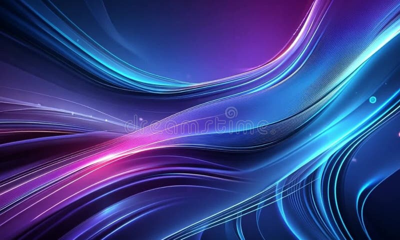 Abstract Video Background with Neon Abstract Concept Stock Footage ...