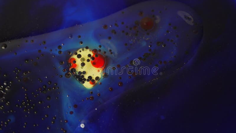 Abstract Video Background View Under the Microscope of Colorful ...