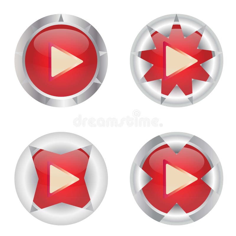 Video Button stock vector. Illustration of online, digital - 27461419
