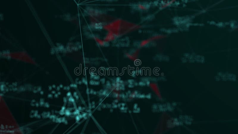 Abstract Video of a Space of Particles Consisting of Various Kinds of ...