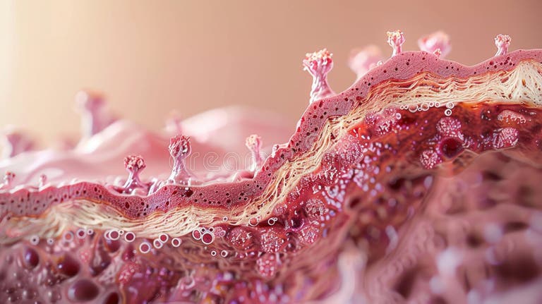 Abstract View of Biological Tissue Structure in Histological ...