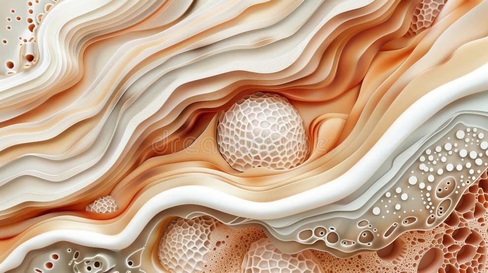 Abstract View of Biological Tissue Structure in Histological ...