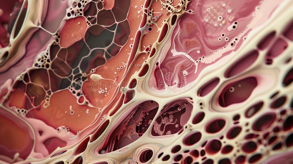Abstract View of Biological Tissue Structure in Histological ...