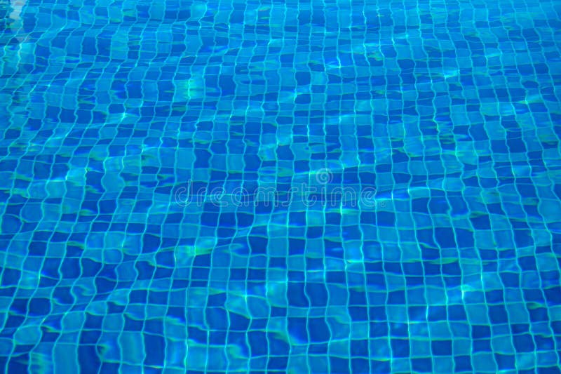 Abstract View of Bottom Caustics of Swimming Pool with Ripple and Flow ...
