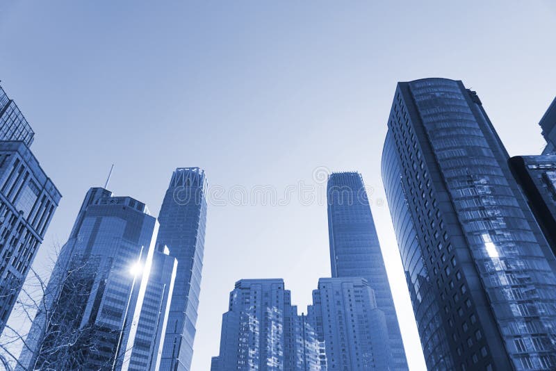 Abstract view of buildings stock image. Image of skyscraper - 146829235
