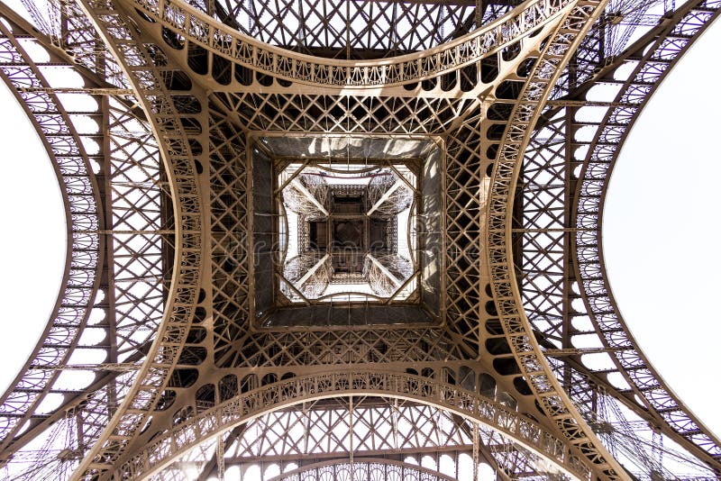 Abstract View Of Details Of Eiffel Tower , Paris, France Stock Image ...