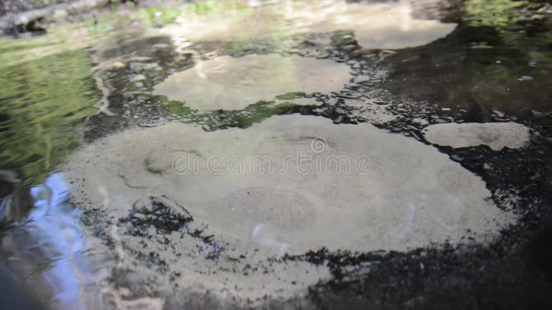 Abstract View of Drinkable Erupting Fresh Water Source in Nature ...