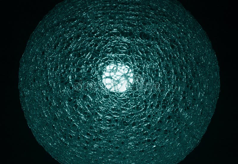 Abstract View of Electric Lamp in Cyan Tone Stock Photo - Image of ...