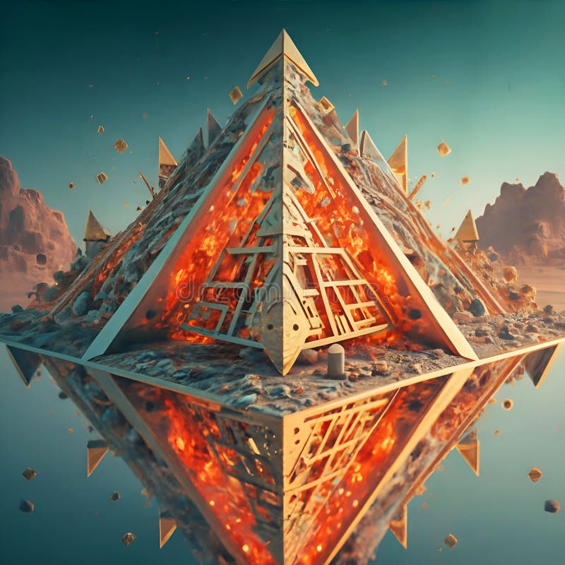 Abstract View of Four Dimension and Ether, Energy Power. Spiritual ...