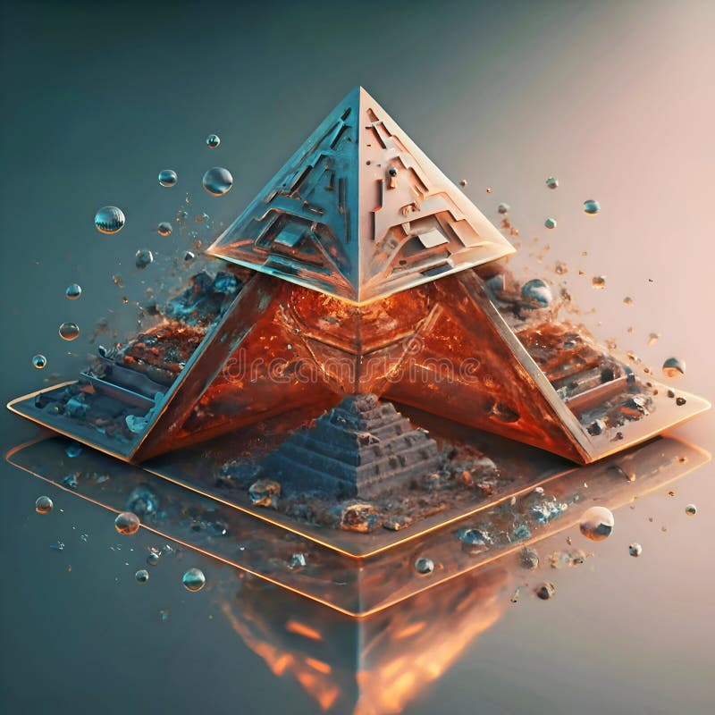 Abstract View of Four Dimension and Ether, Energy Power. Spiritual ...