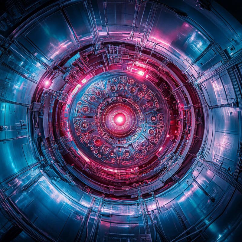 Abstract View of a Futuristic Technology Sphere with Vibrant Lighting ...