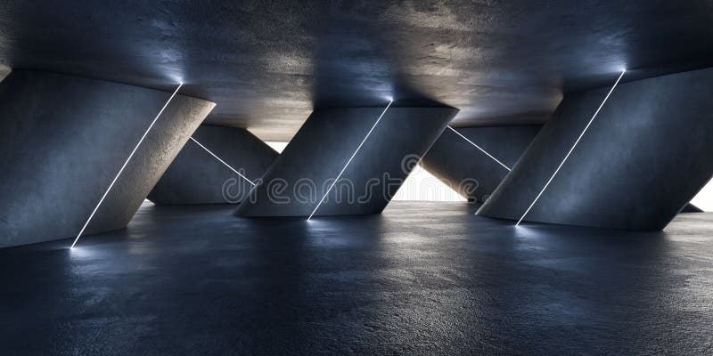 Abstract View of Geometric Shapes Creating a Symmetrical Pattern in ...