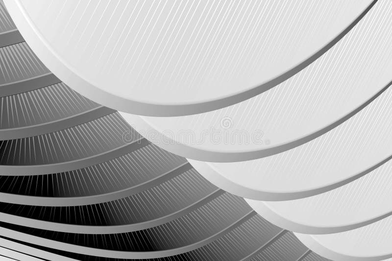 Curved Architectural Design Showcasing Layered Patterns in a Modern ...