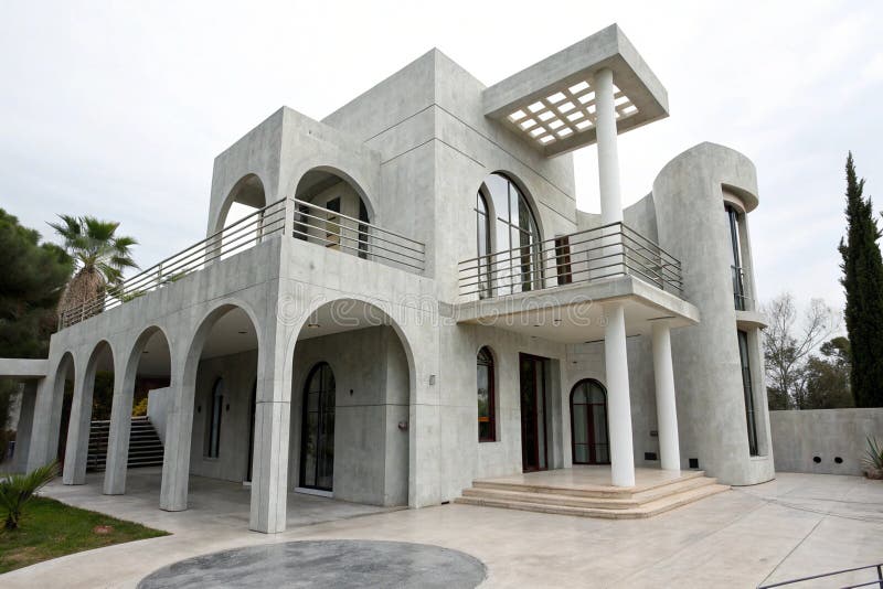 Modern Architecture Minimal Building Abstract Concrete House Stock ...
