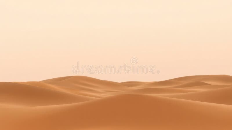Abstract View of Peaceful Desert Waves Stock Illustration ...