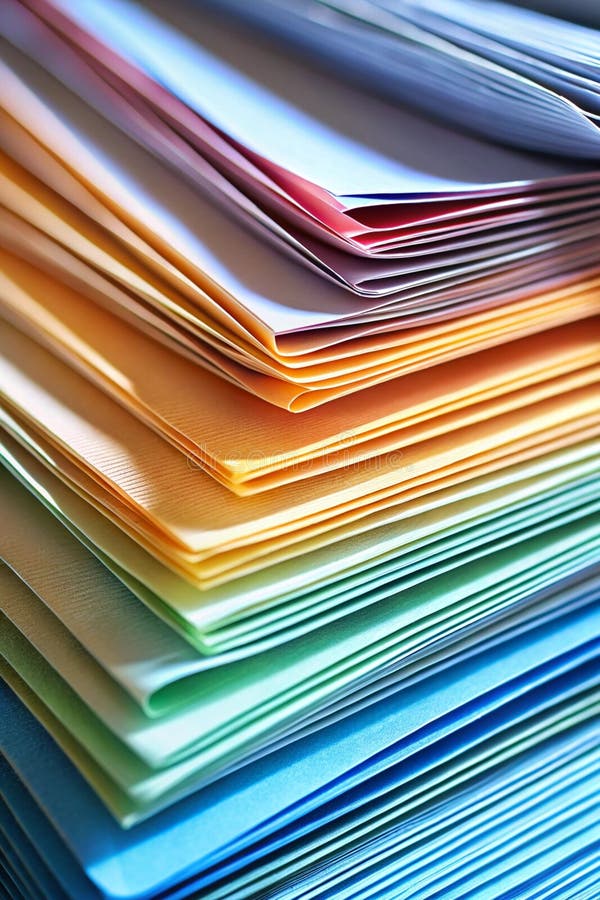 Abstract Paper Sheets stock illustration. Illustration of office ...