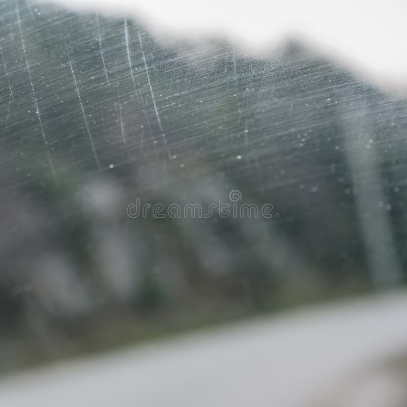 Abstract View through a Scratched Windshield with Sunlight Stock Photo ...