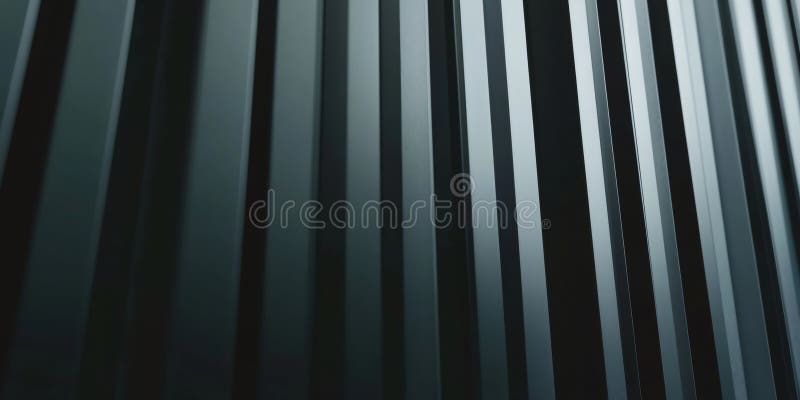 Abstract View of Sleek, Vertical Metal Panels Creating a Modern ...
