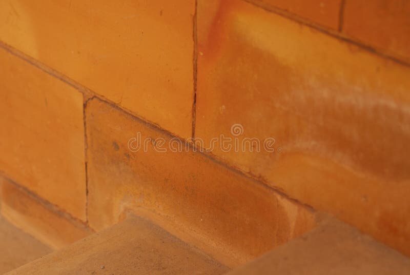 Abstract View of Terracotta Bricks Arranged in a Structure, India ...
