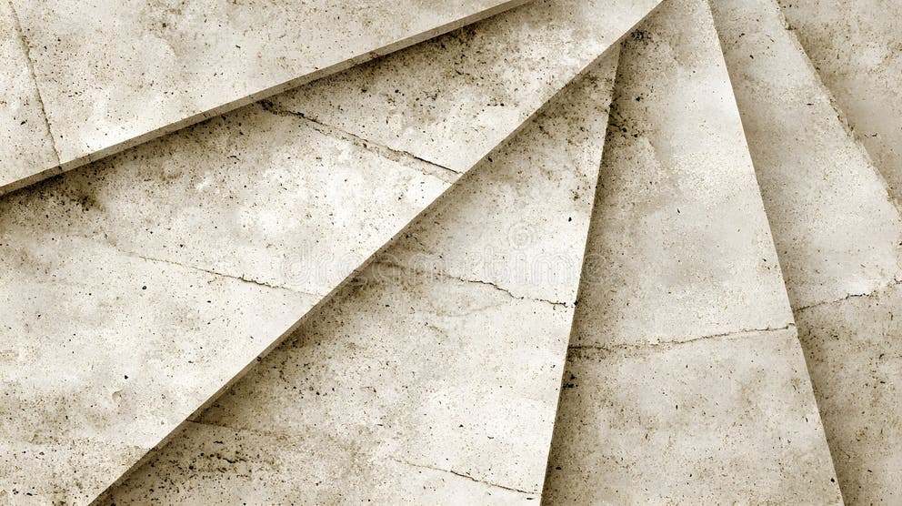 Abstract View of Textured Concrete Stairs Stock Illustration ...