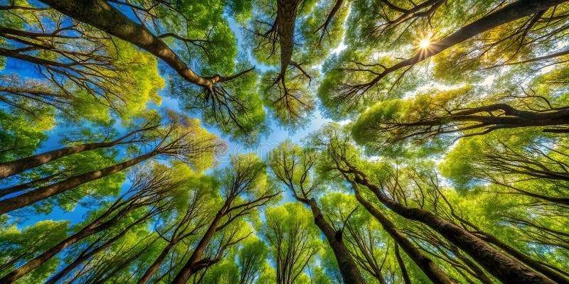 Abstract View of Trees stock illustration. Illustration of texture ...