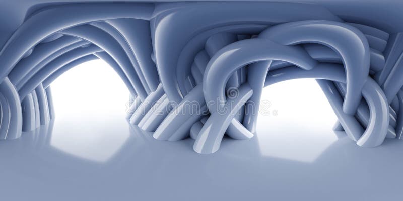 Abstract View of Tunnel in the Sky 360 Panorama Vr Environment Map ...