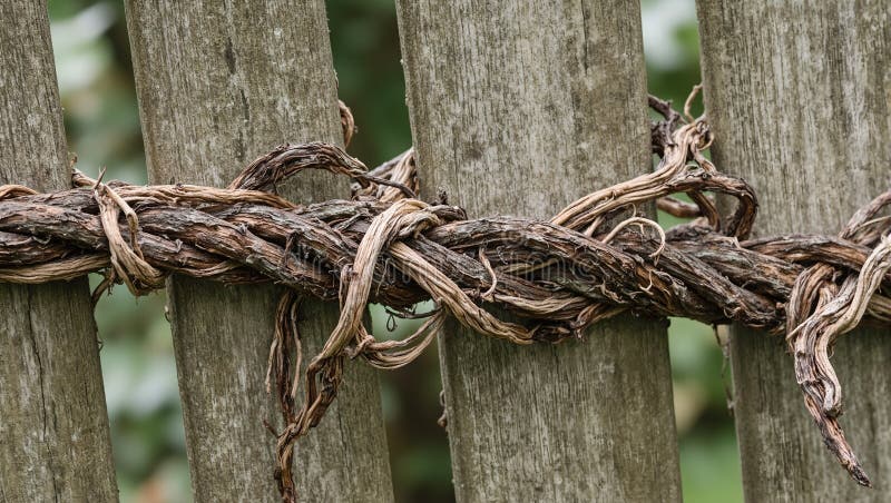 Abstract Vine Texture on Metal Fence with Twisting Roots Stock ...