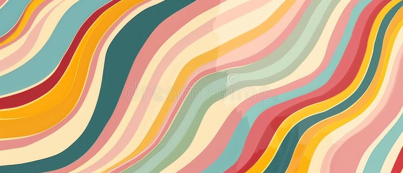 An Abstract Vintage Background in the Style of the 70s. Modern ...
