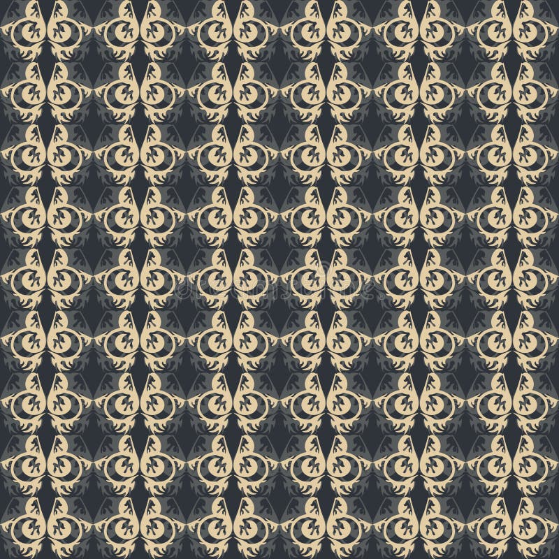 Abstract Vintage Pattern Fabric Stock Vector - Illustration of ...