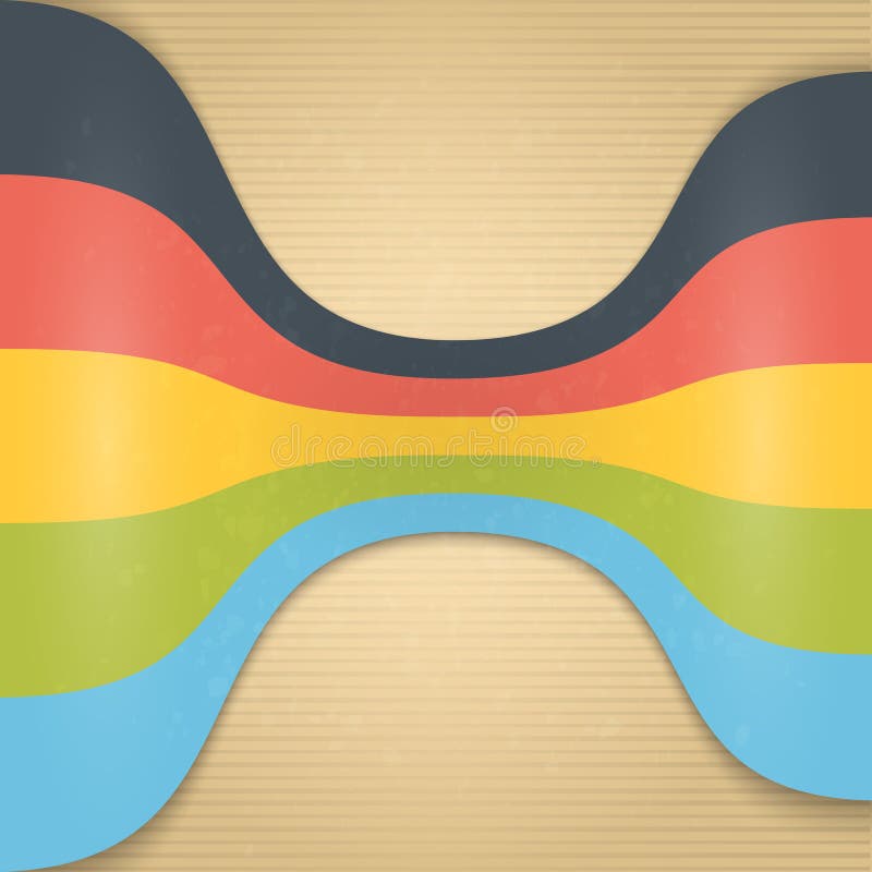 Abstract Vintage Ribbons Background. Stock Vector - Illustration of ...